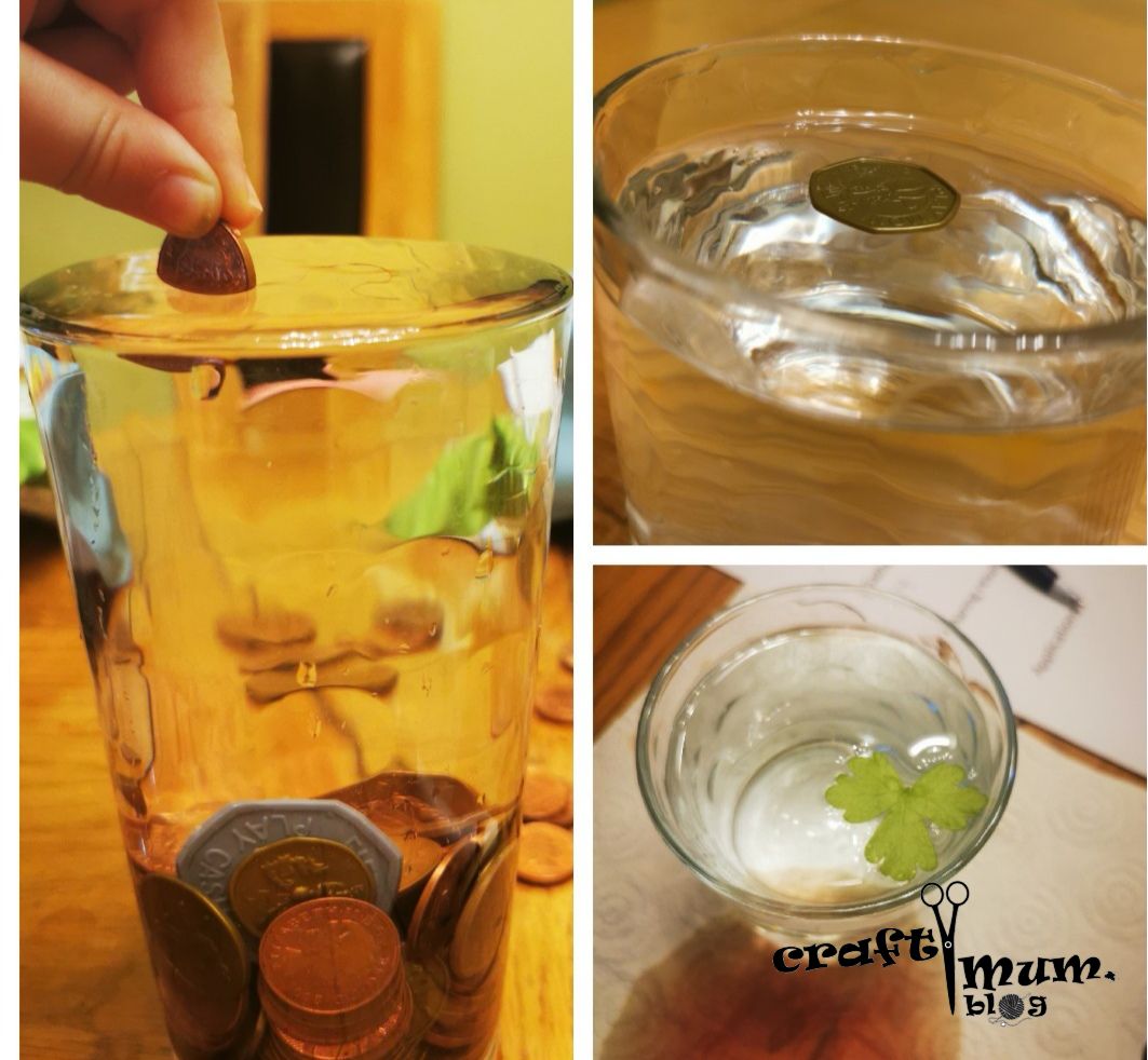 Surface tension experiments - Crafty Mum