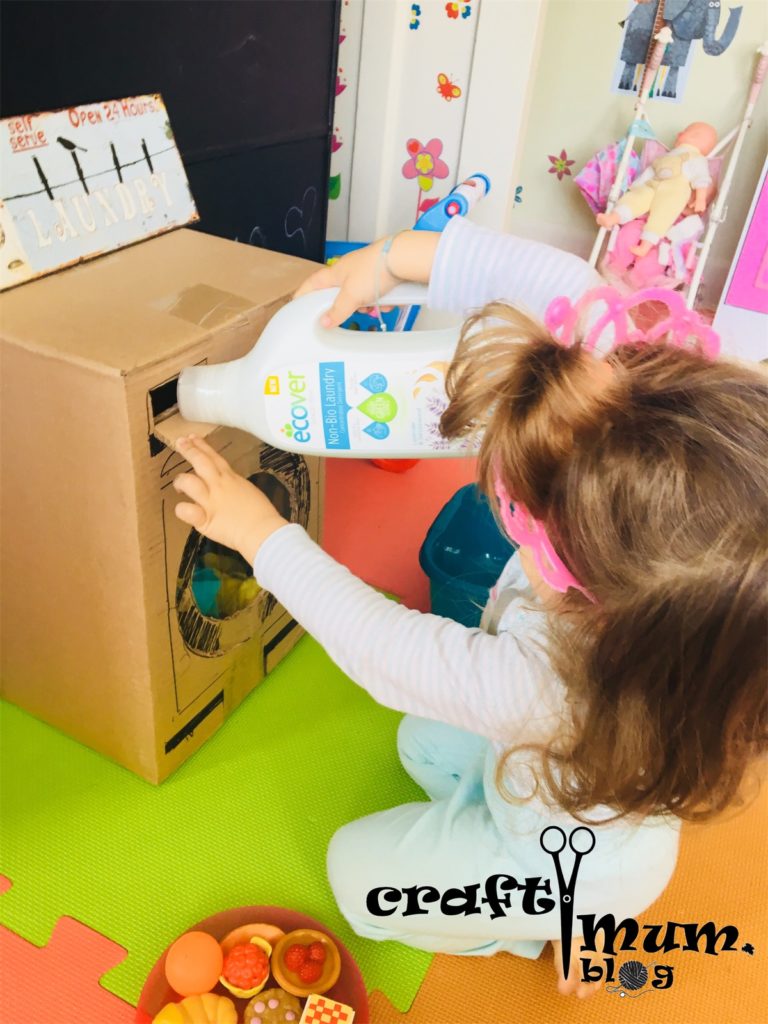 Cardboard washing machine - Crafty Mum