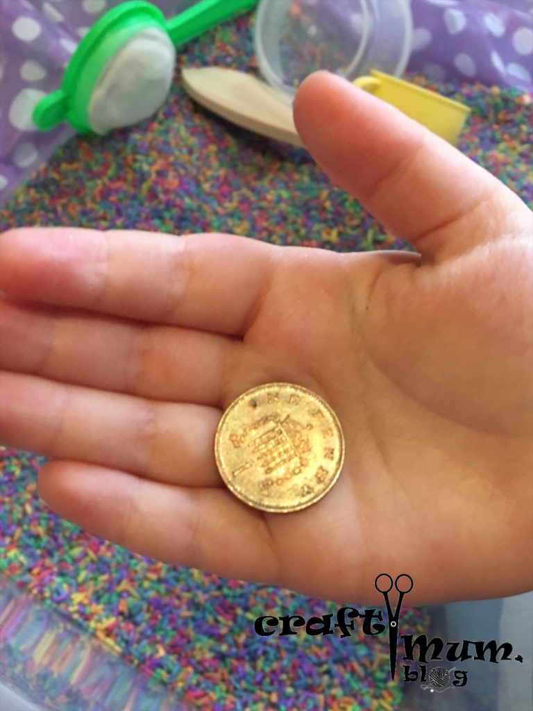 Sensory bin treasure hunt - Crafty Mum