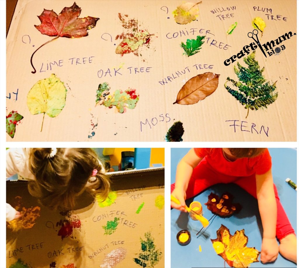 Leaves impressions project - Crafty Mum
