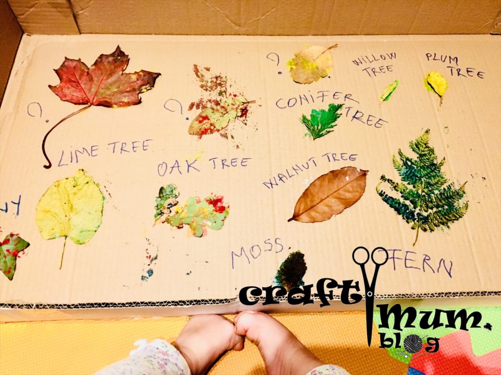 Leaves impressions project - Crafty Mum