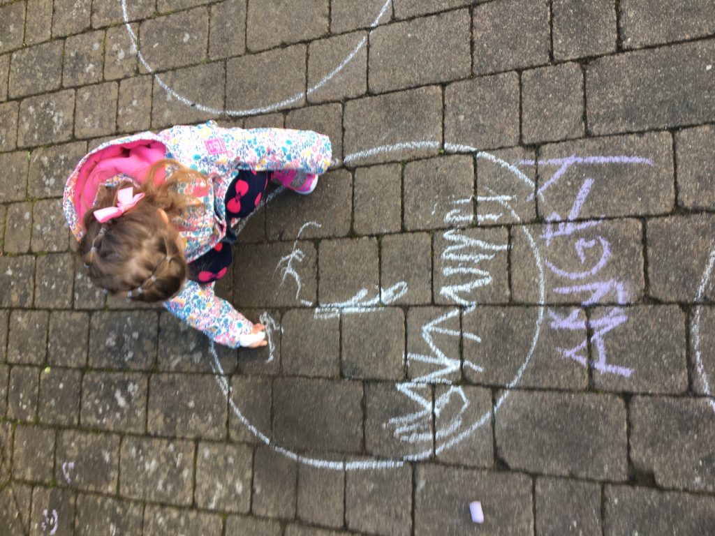 Discovering emotions - chalk drawings - Crafty Mum