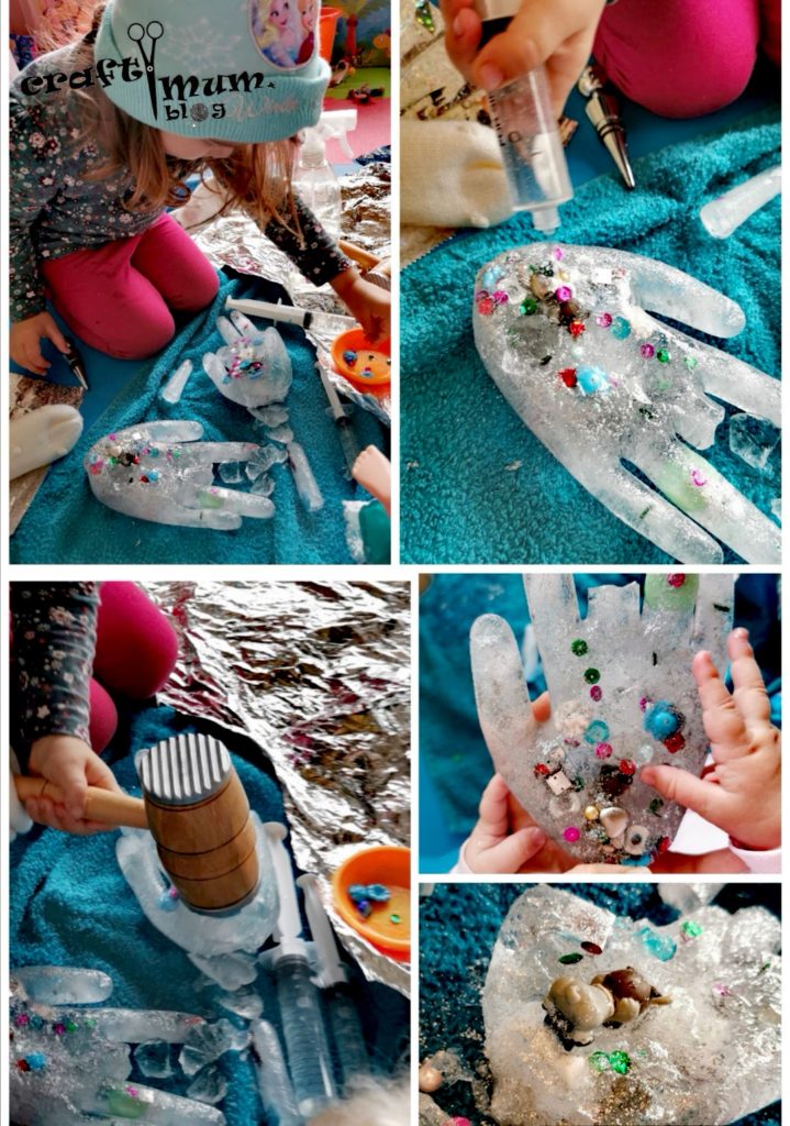 Elsa's frozen hand activity - Crafty Mum